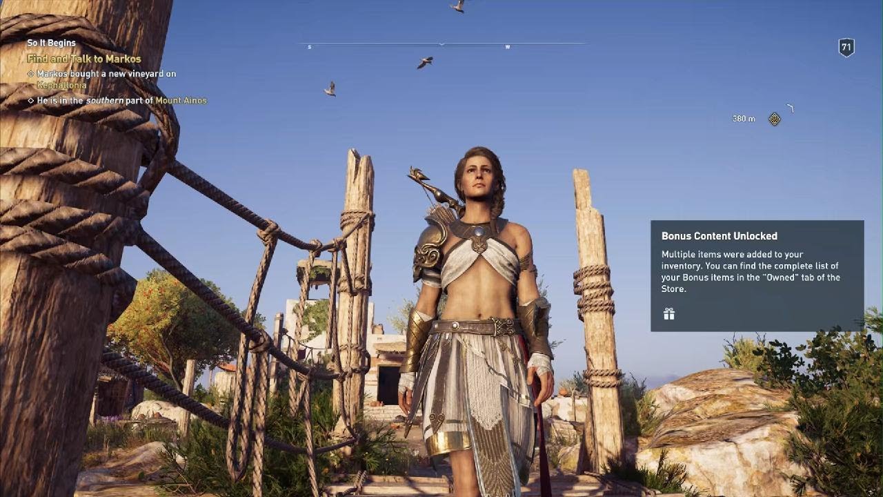 Assassin's Creed Odyssey Athena's blessing set - YouTube