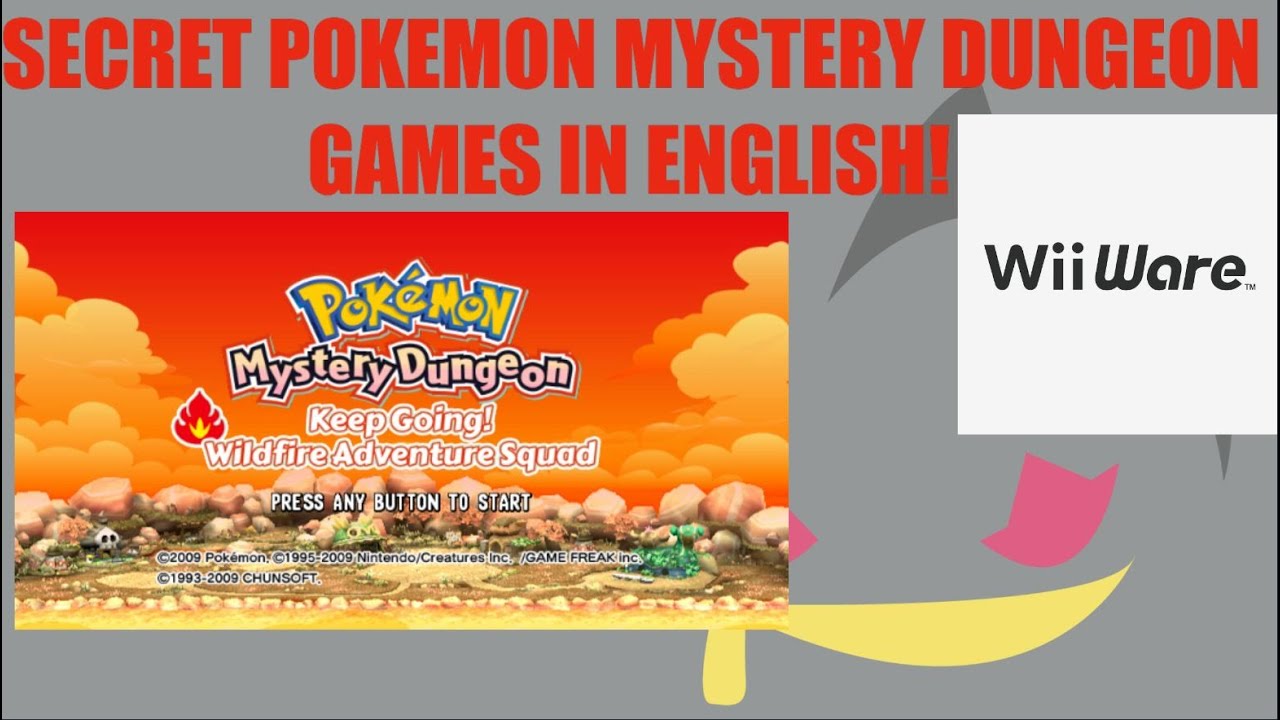 SECRET MYSTERY DUNGEON GAMES IN ENGLISH! How to patch PMD Adventure ...