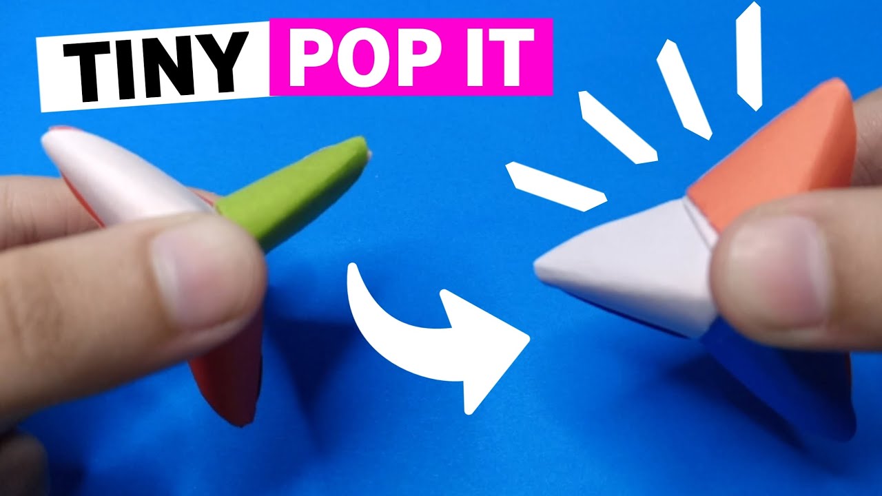 How to make a COOL Origami POP IT | easy DIY Pop It Origami Fidget ...