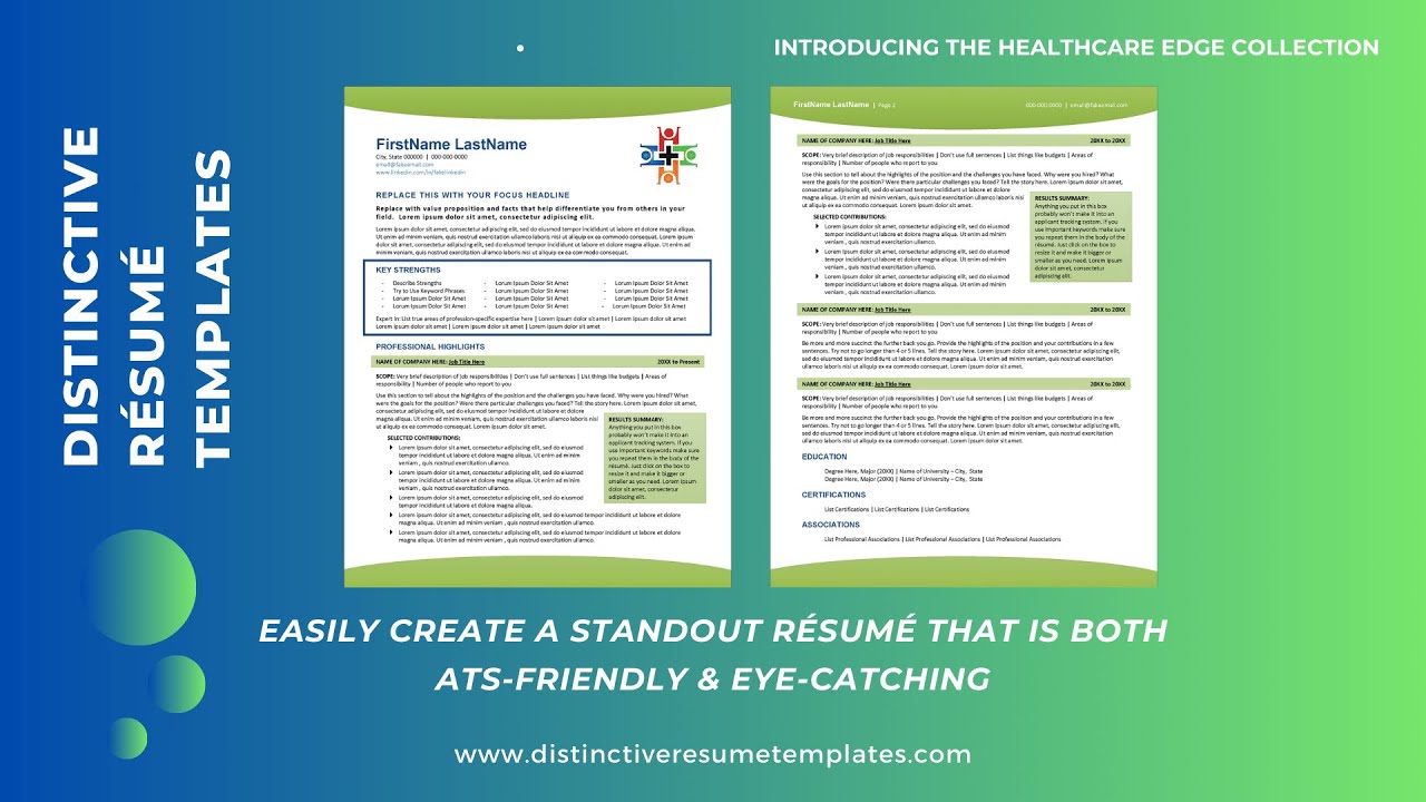 Distinctive Resume Templates Branded Career Documents Help You Stand ...