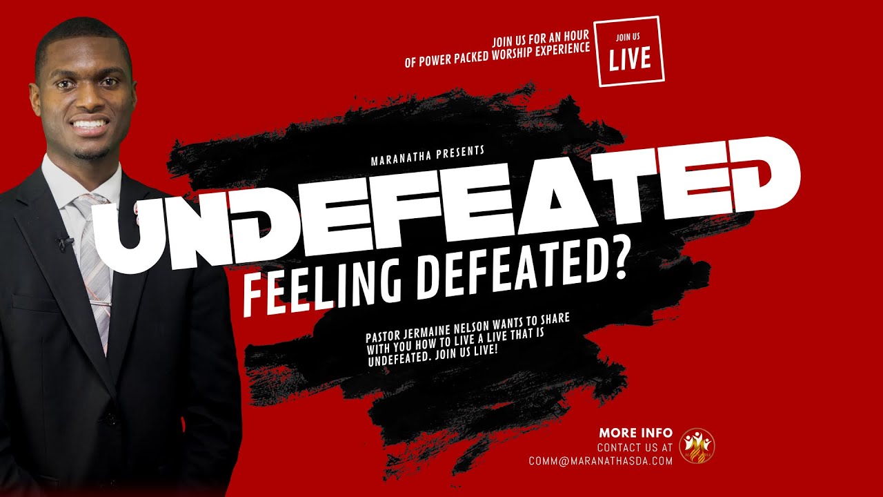 Undefeated Part 1 Evening Session - A Series to help you experience an ...
