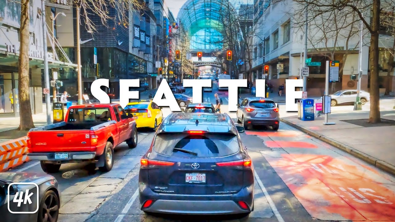 DRIVE the city of SEATTLE, WASHINGTON – 4K (Ultra HD) Road Trip - YouTube