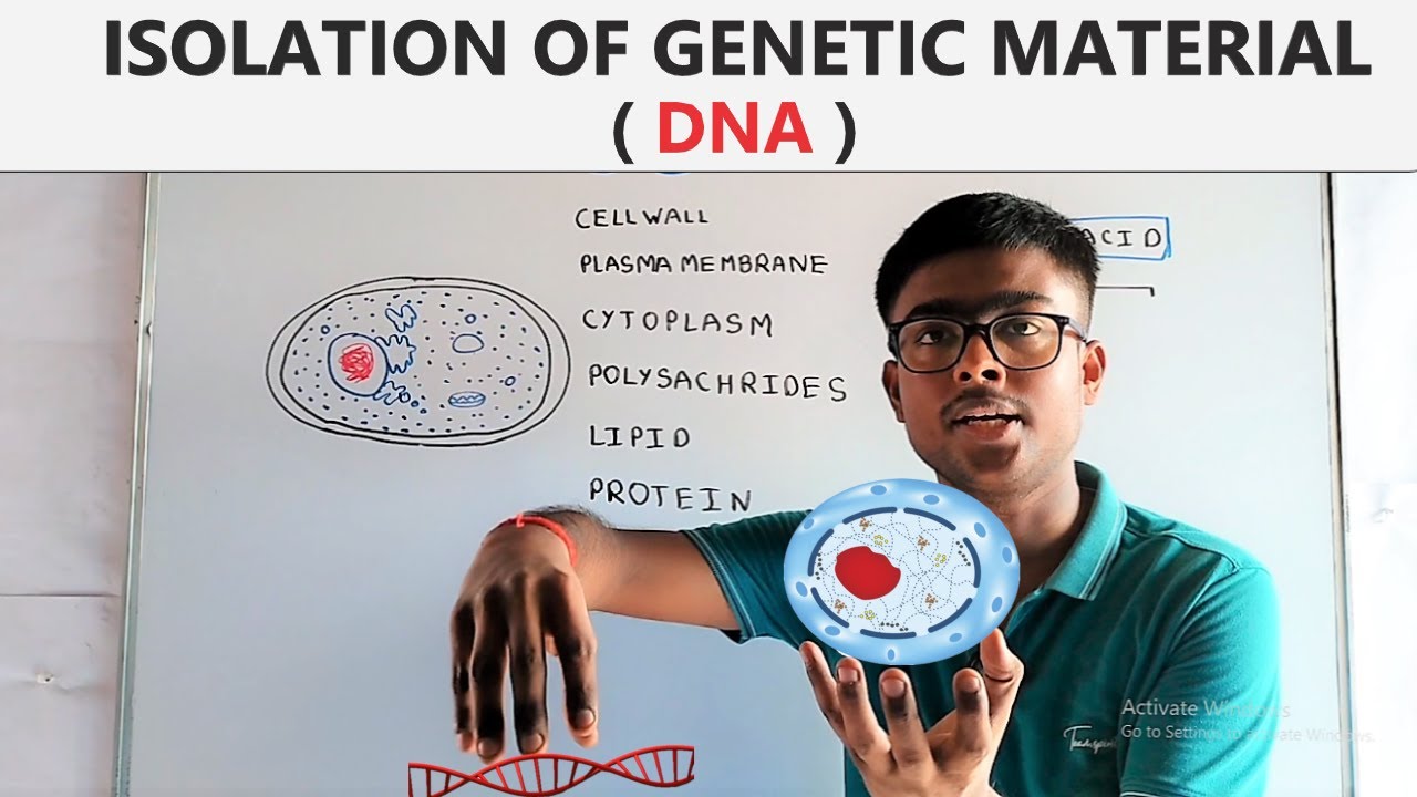 PART-1 ISOLATION OF THE GENETIC MATERIAL(DNA)||PROCESSES OF RDT||CLASS ...