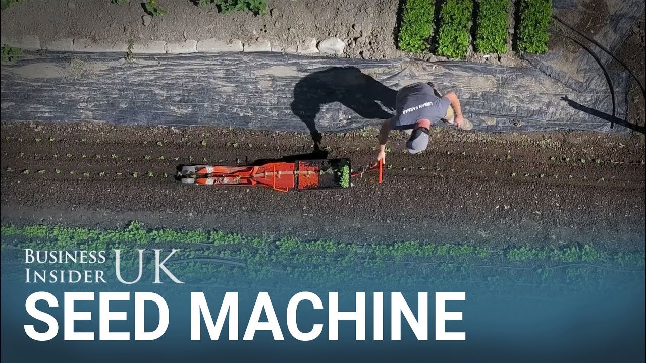This hand powered machine plants perfect lines of seeds with minimal ...