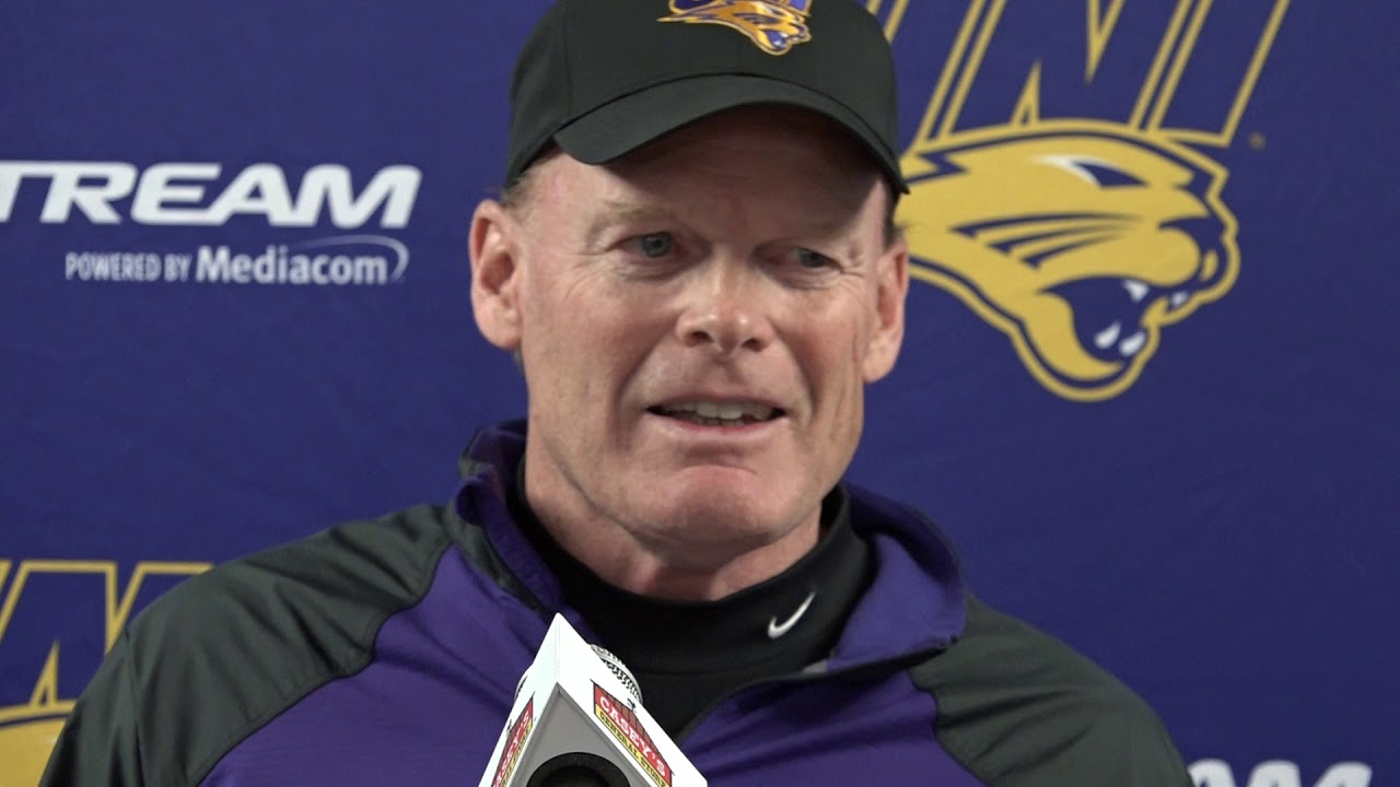 UNI football presser - March 25, 2019 - Ryan Mahaffey and offense ...