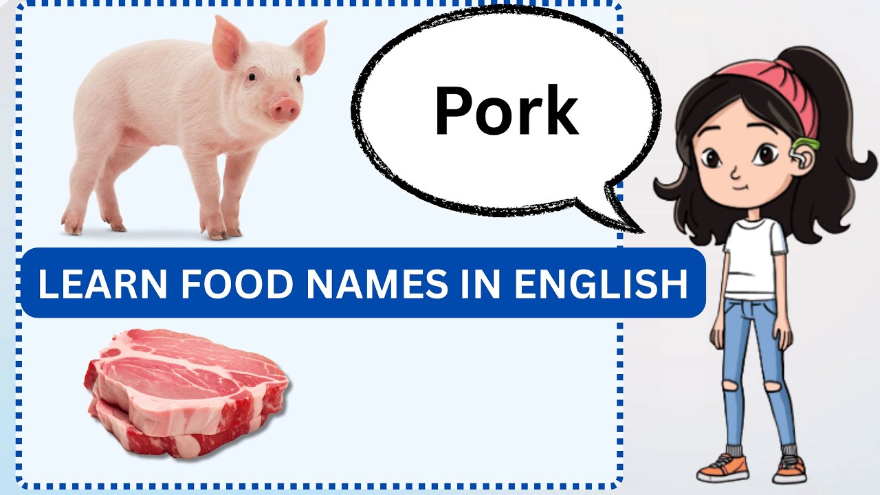 Learn Pig Meat Vocabulary 🐷🥓 | English Words for Meat & Food | ESL ...