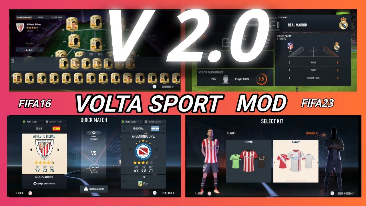 FIFA 16 MOBILE VOLTA SPORT 23 BASE UI V2.0 - YouTube