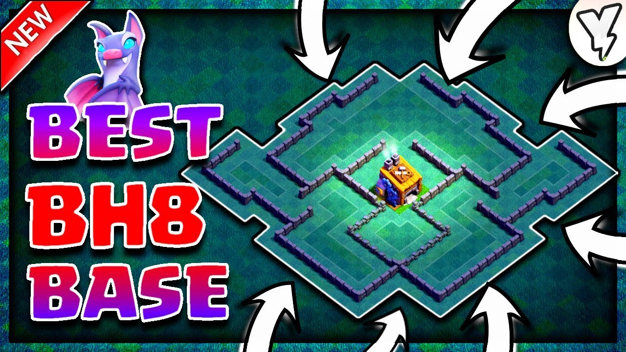 BEST BUILDER HALL LEVEL 8 BASE TESTED WITH PROOF | NEVER LOSE BASE 100% ...