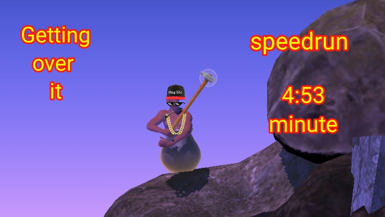 Getting over it speedrun. 4 minute 53 second. - YouTube