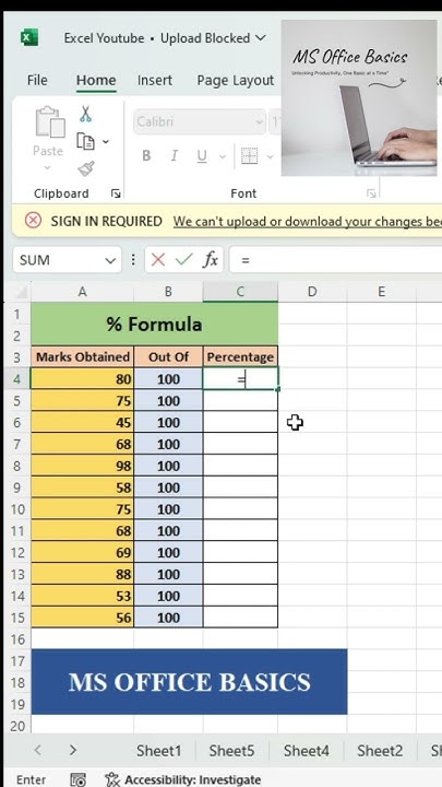 How To Calculate Percentage In Excel Msoffice Smartphone Excel Computer Exceltech