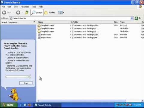 How to Find and Delete Windows SAM File - YouTube