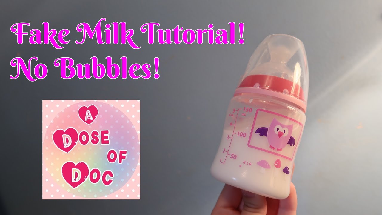 EASY ONE-INGREDIENT NO BUBBLE FAKE MILK RECIPE TUTORIAL (TEMPORARY ...