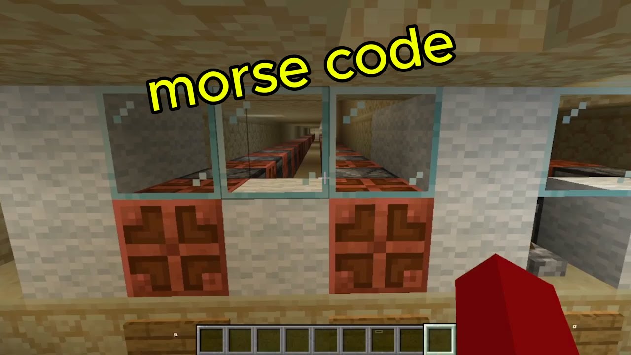 morse code redstone build - YouTube