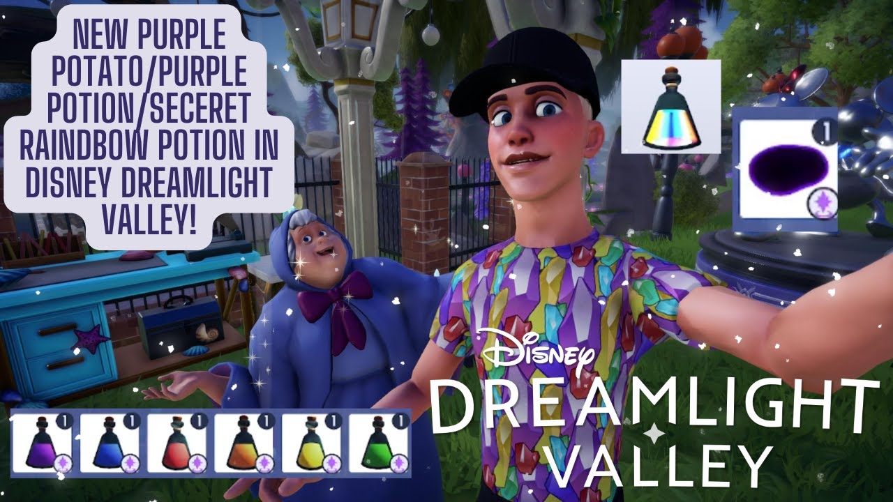 HOW TO GET THE NEW PURPLE POTATO/PURPLE POTION/RAINBOW POTION IN DISNEY ...