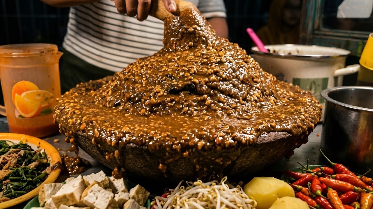 DILUAR NALAR! Cuma 10 Ribu Dapat Tahu Tek Porsi Gunung, Bumbunya ...
