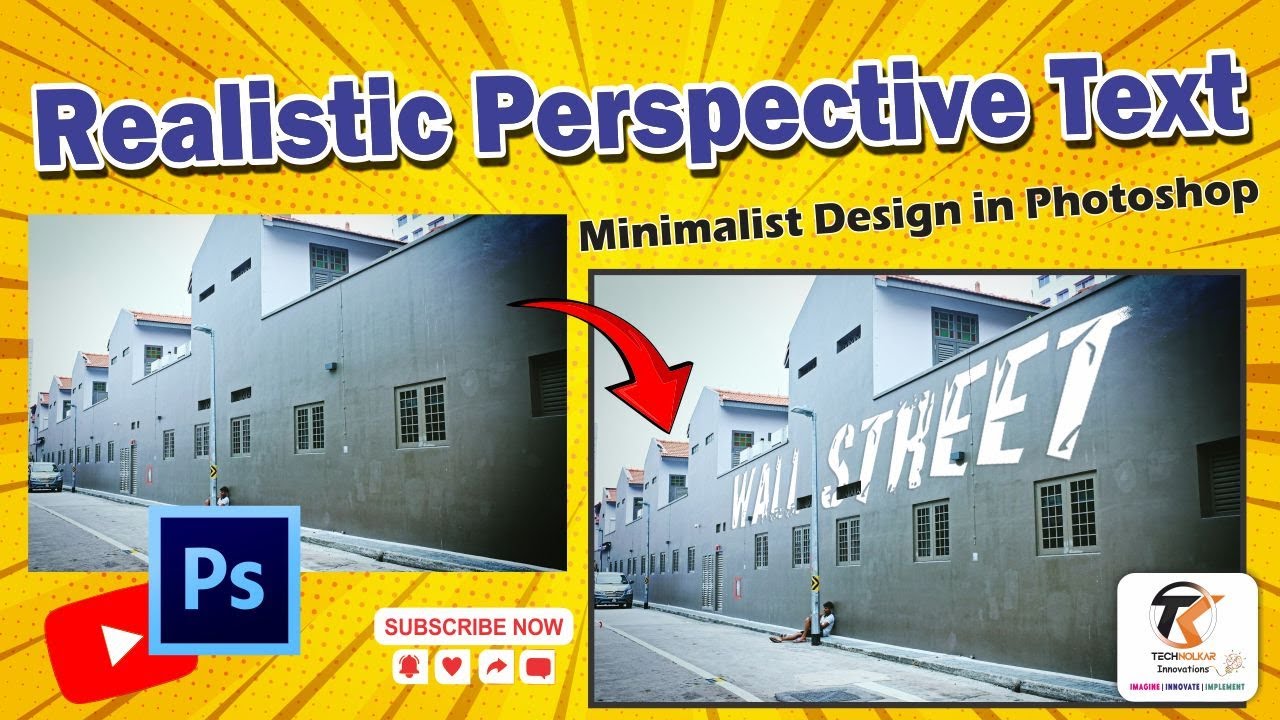 Realistic Perspective Text in Photoshop - YouTube