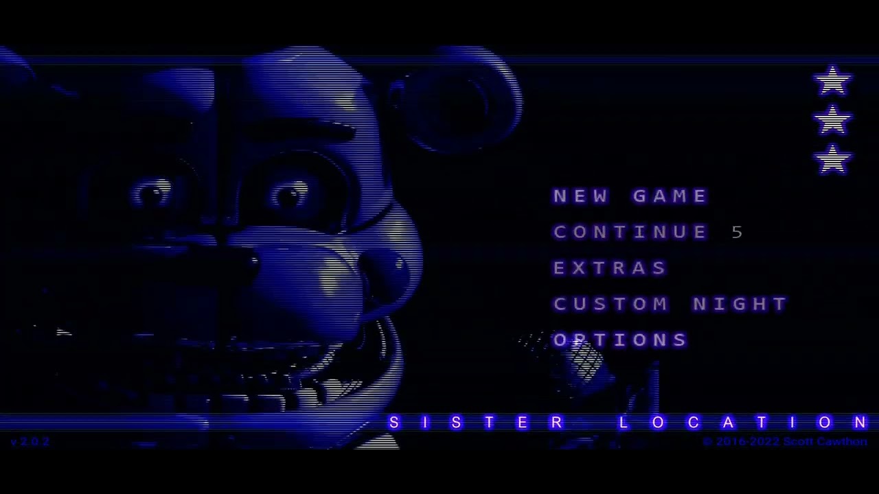 Five Night at Freddy's sister location main menu - YouTube