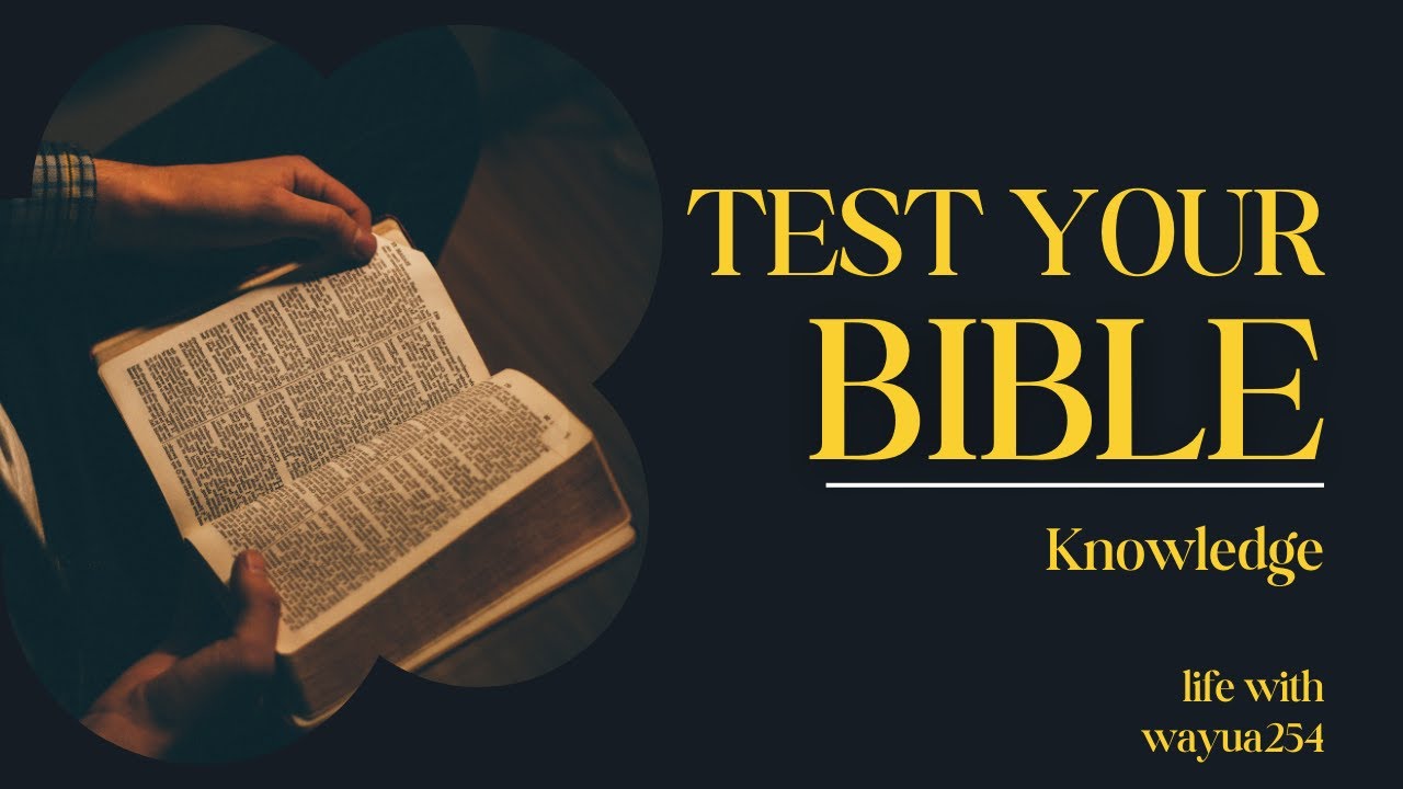 TEST YOUR BIBLE KNOWLEDGE🙆‍♀️🥳 //BIBLE TRIVIA /Part 1. - YouTube