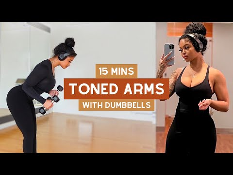 15 MIN TONED ARMS + SHOULDERS DUMBBELL WORKOUT