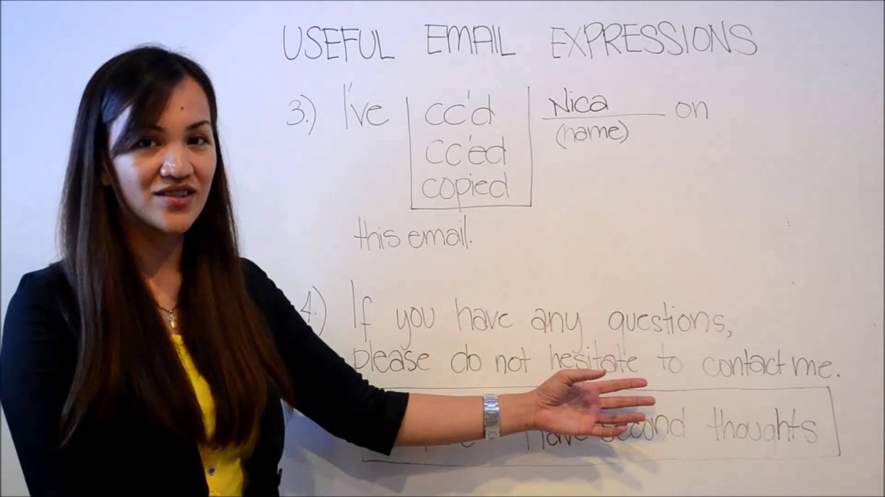 Five Email Expressions - YouTube