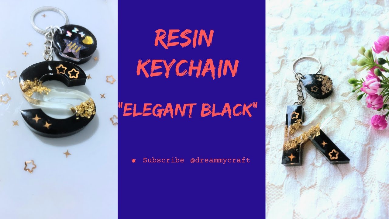 Gantungan Kunci Resin: Seni Minimalis dengan Sentuhan Hitam Transparan ...