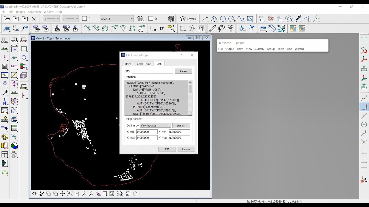 Using projections in Spatix - YouTube