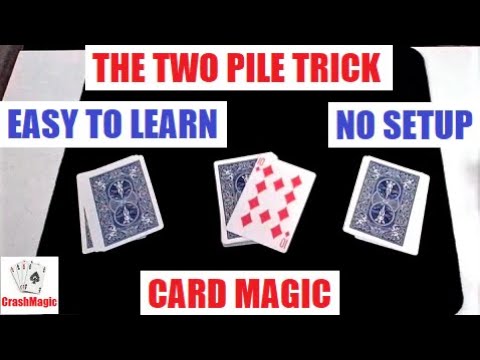 The Two Pile Card Trick Performance and Tutorial - YouTube