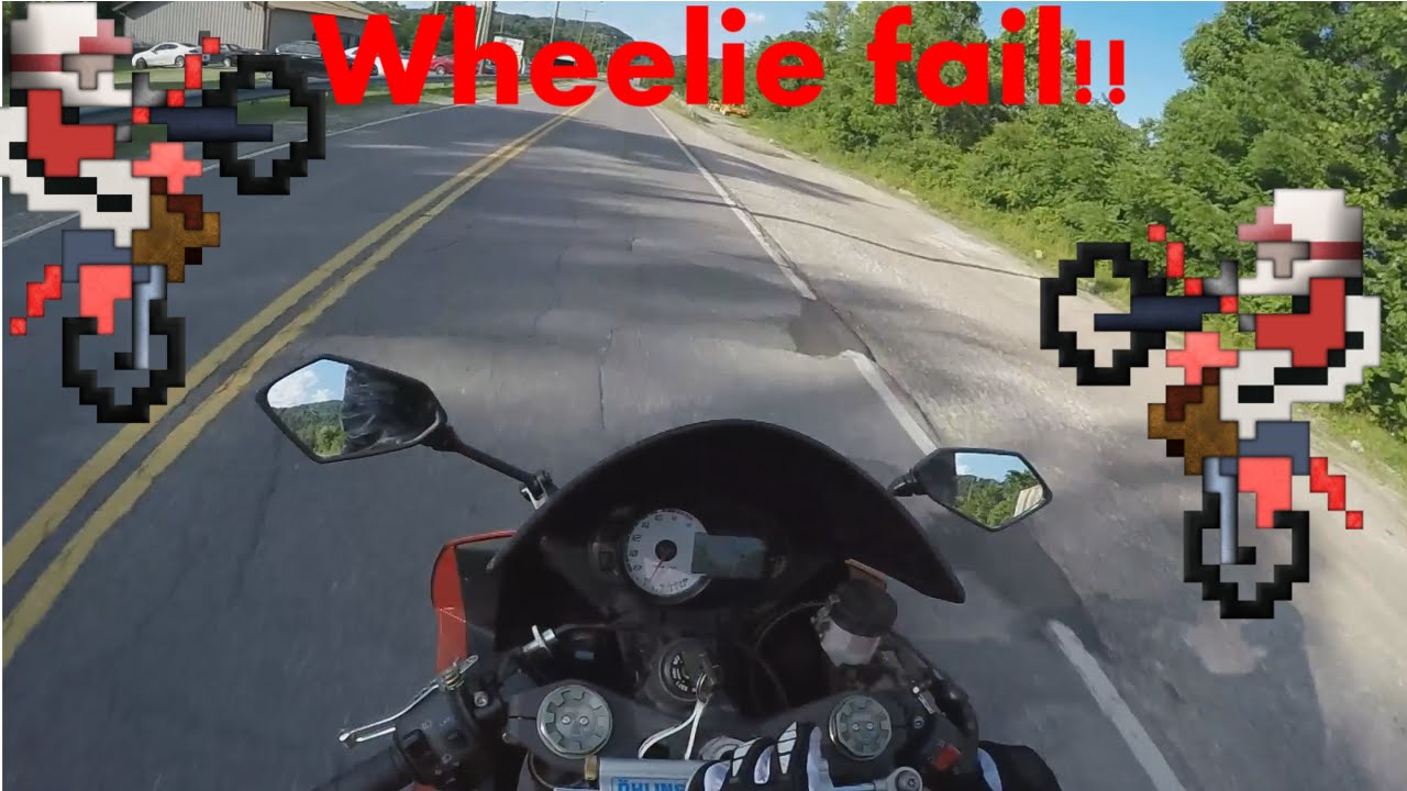 Wheelie fail-My first time attempting some wheelies help!!! - YouTube
