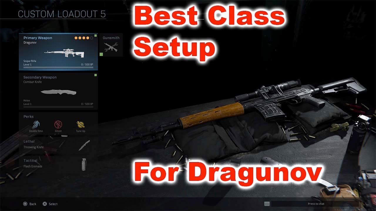 Modern Warfare Dragunov Class Setup/ Best Attachments!!! GODLY SETUP ...