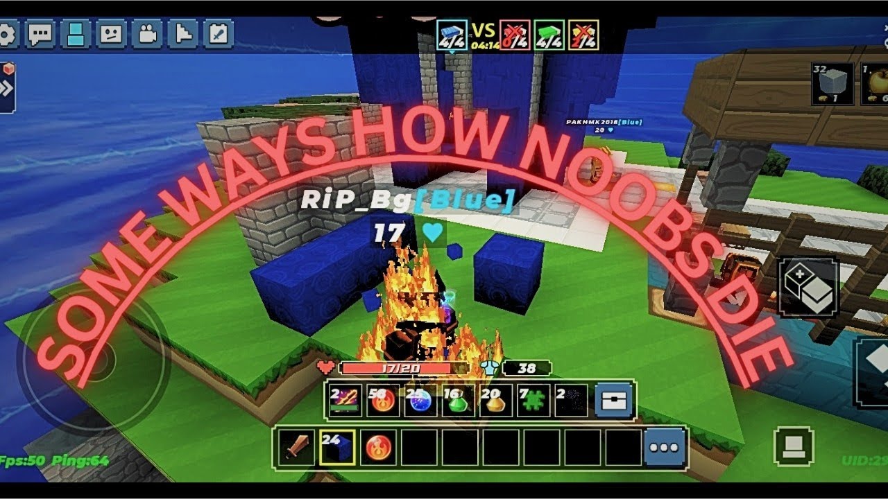 Some hilarious ways Noob die in blockamago. - YouTube