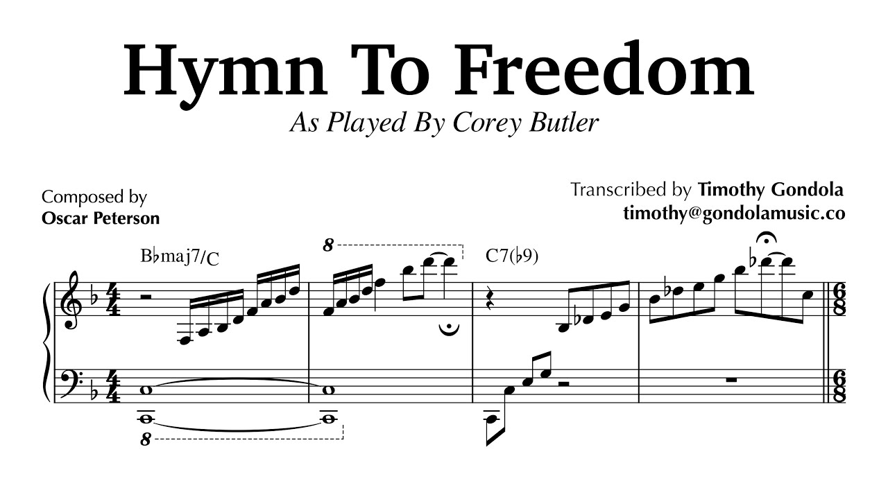 Corey Butler plays Hymn To Freedom - YouTube
