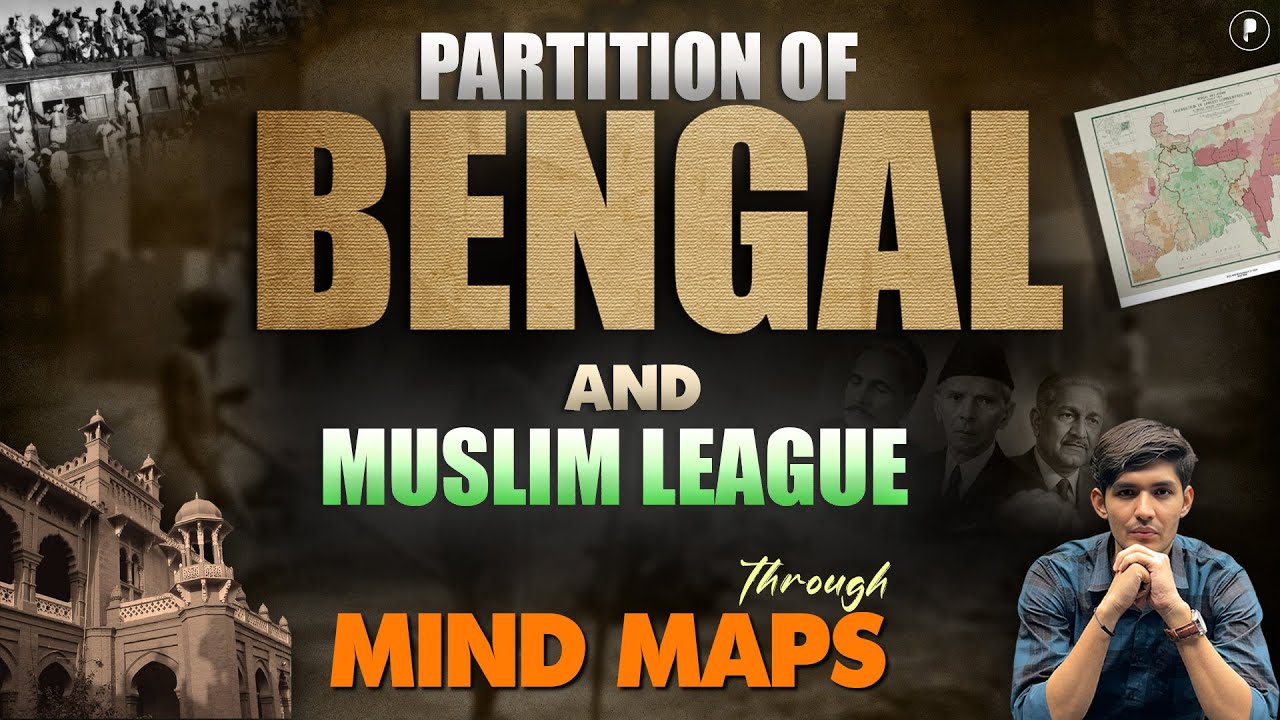 Partition of Bengal and Muslim League Explained with Mind Maps | Modern ...