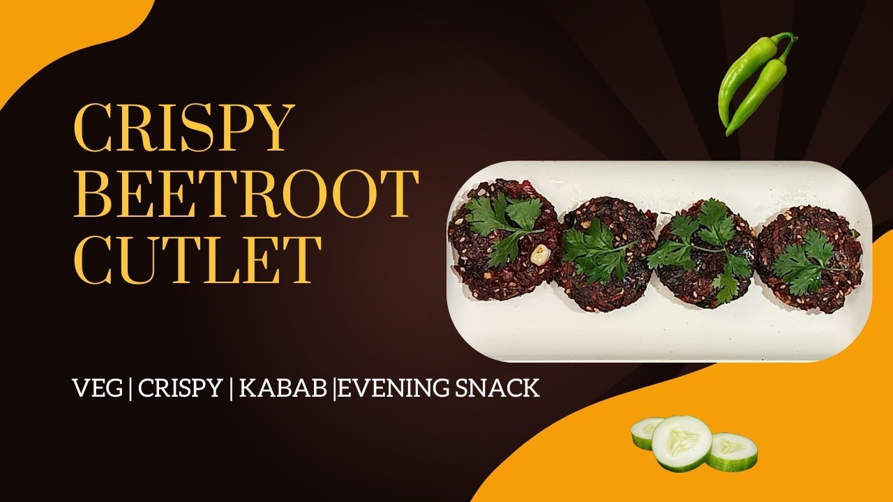 Beetroot Cutlet | Evening Snack | Quick Snack Recipe | Beetroot Kebab | Crispy Snack#low carb ...