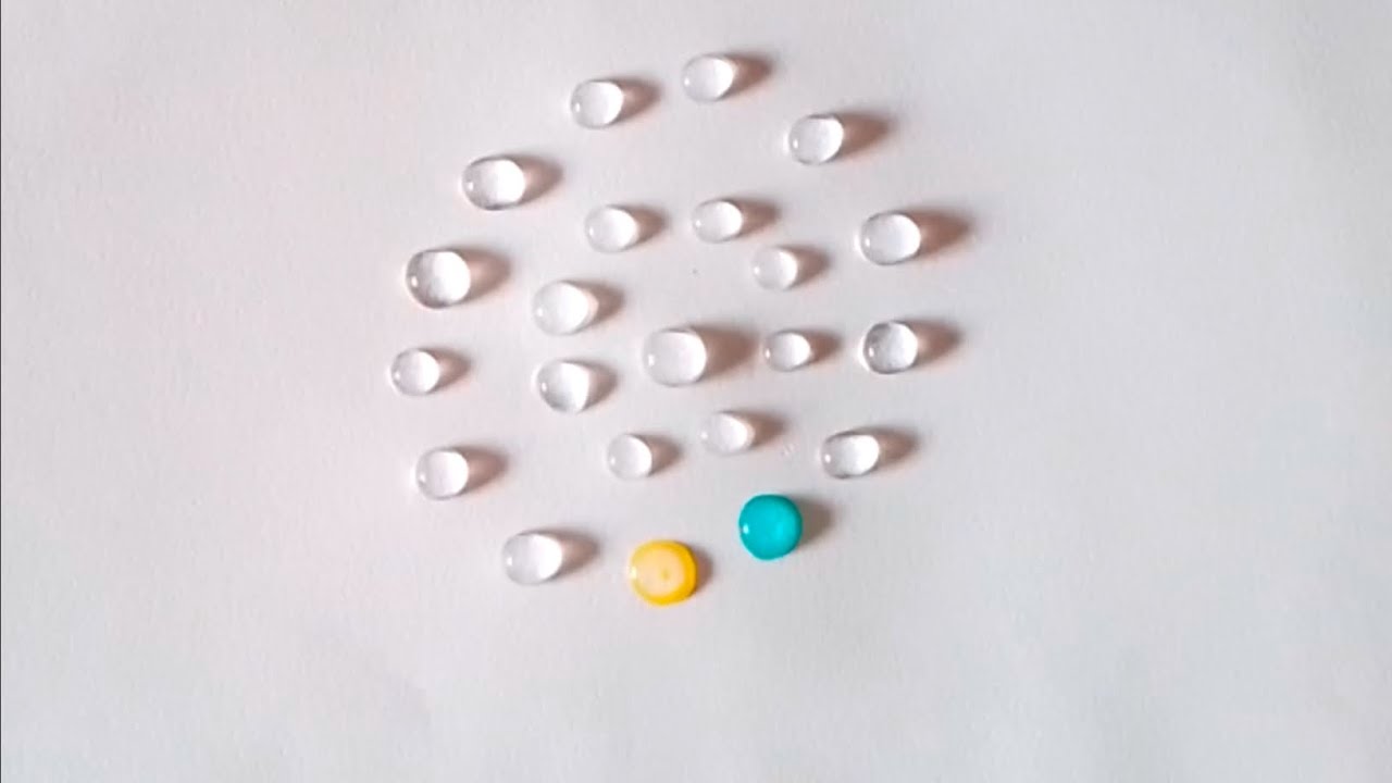 Acrylic Painting | Water drops painting | Step by step Acrylic painting ...