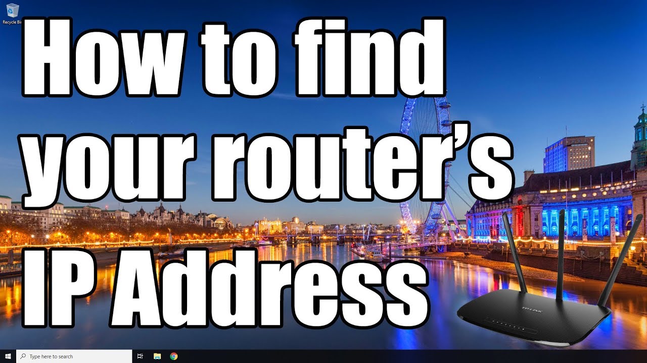 How to find your router's IP Address in Windows 10 - YouTube