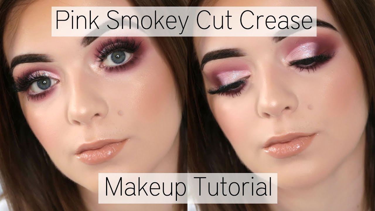 Pink Smokey Cut Crease Makeup Tutorial Jamie Johnston Youtube