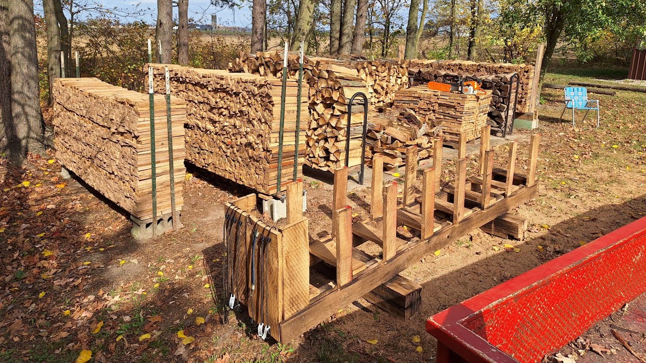 Easy Firewood Jig For Sawmill Cut Offs - YouTube