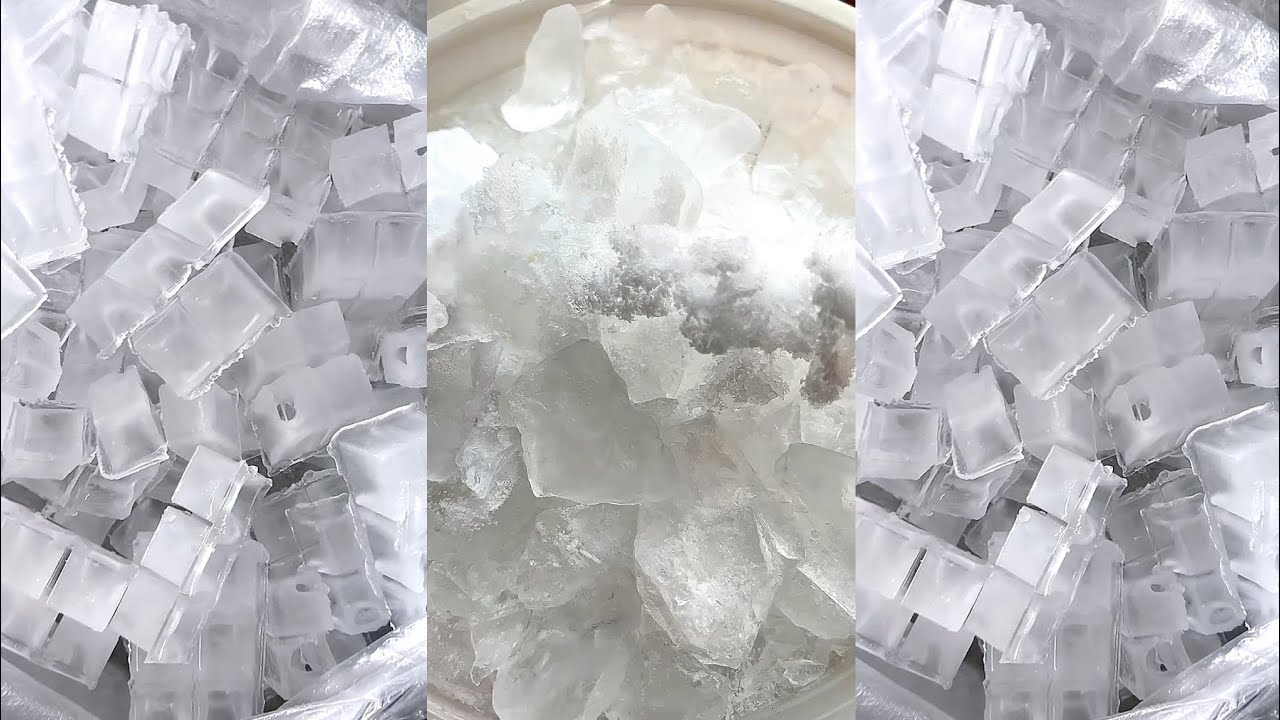 ASMR HARD ICE EATING / CRUSHED ICE / CLEAR ICE / ICE EATING - YouTube