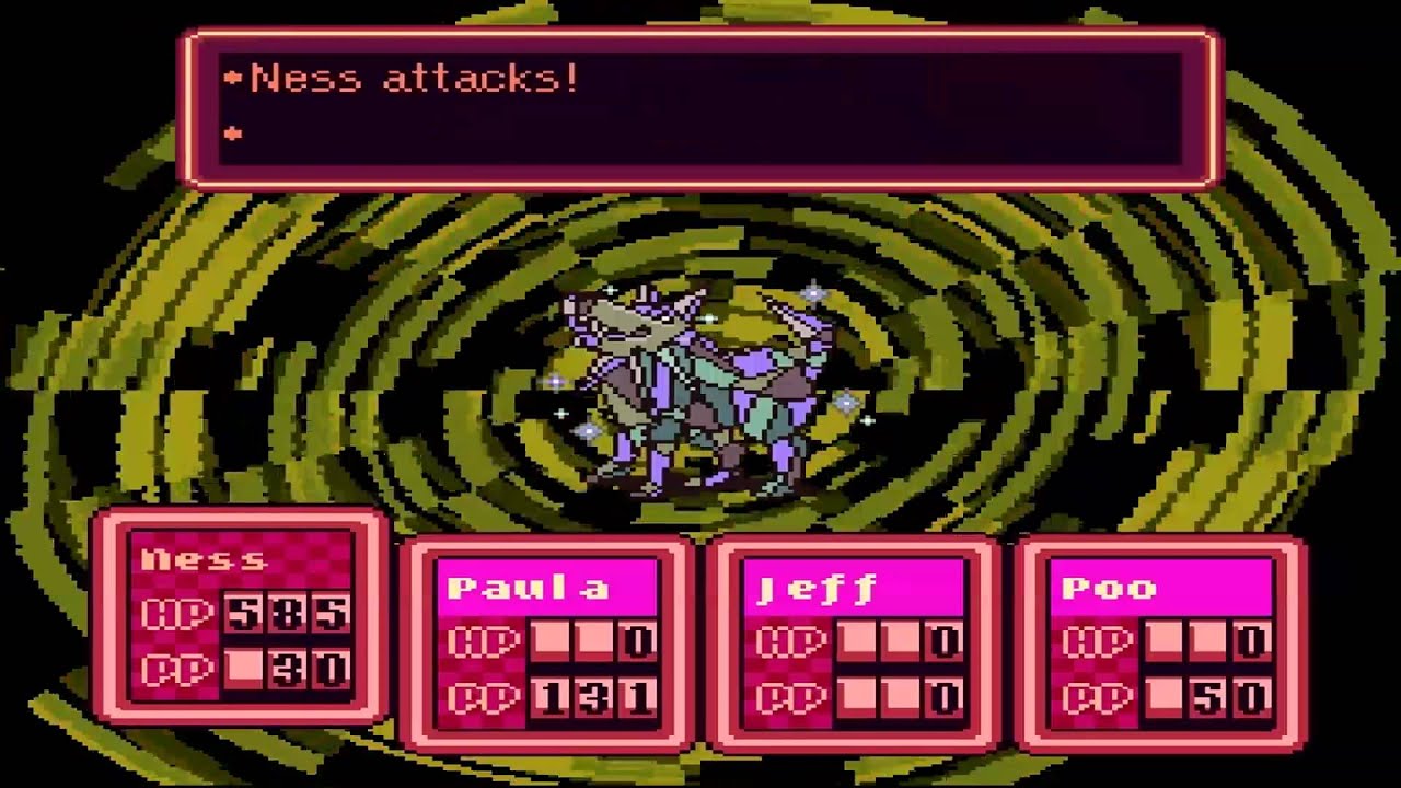 Earthbound Boss #25 and #26 Carbon Dog and Diamond Dog - YouTube