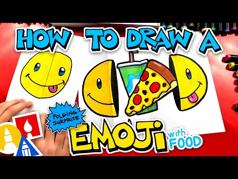 How To Draw An Emoji Folding Surprise With Food Inside