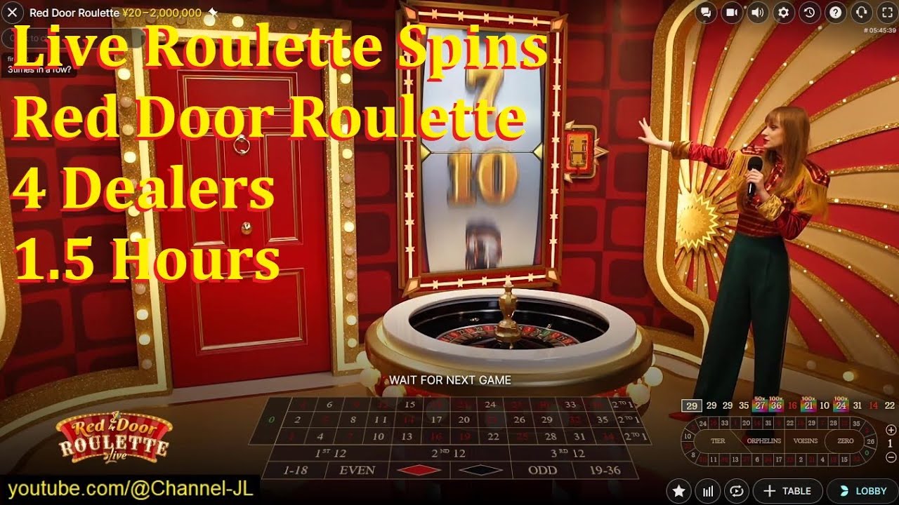 Live Roulette Spins Red Door Roulette 4 Dealers1.5 Hours(Auto Roulette ...