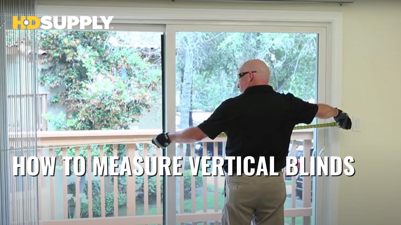 How to Measure Vertical Blinds | HD Supply - YouTube