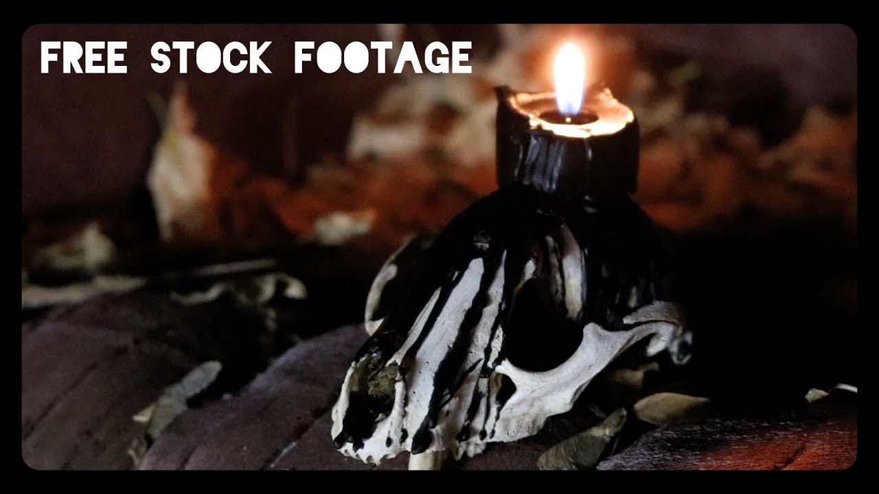 'BLACK MAGIC SKULL' Free Stock Footage - YouTube