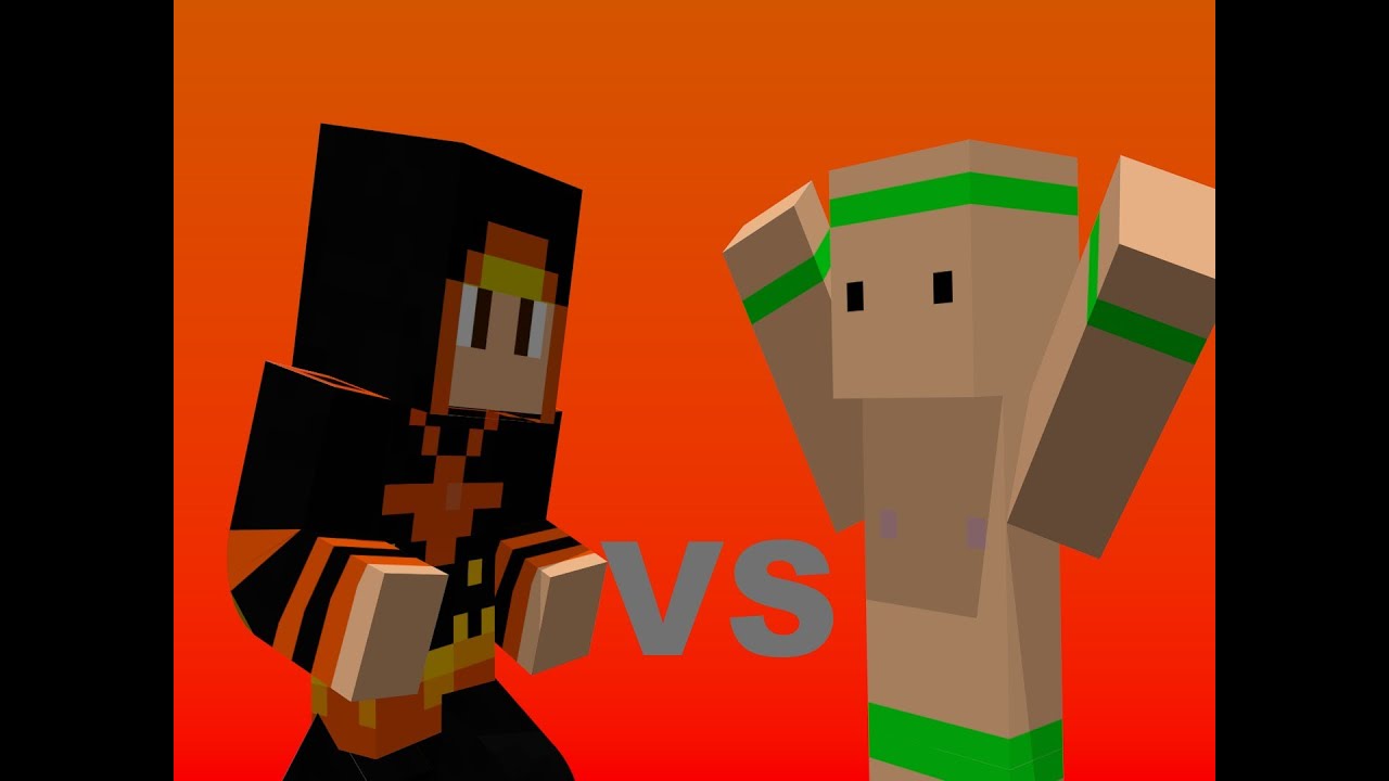 Minecraft fighting animation - YouTube