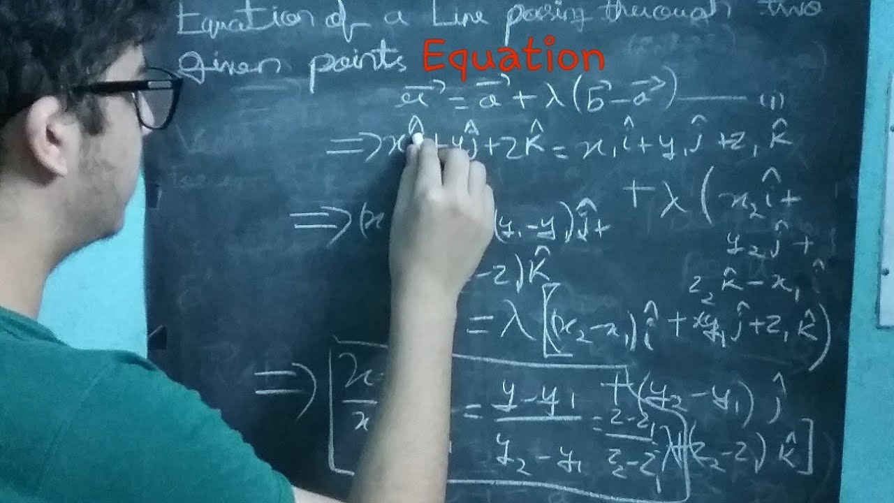 Equation of a Line Passing through two given points in 14 minutes!! (3 ...