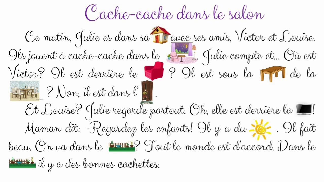 Cache-cache dans le salon - YouTube