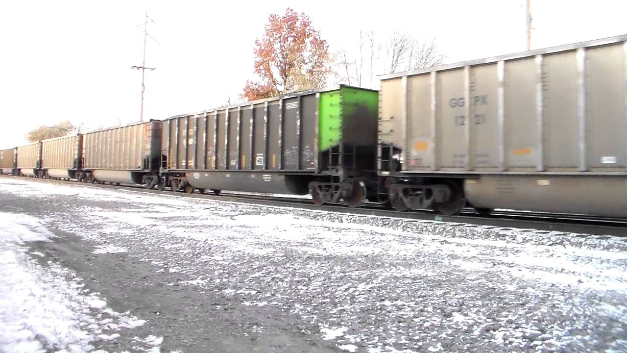 BNSF Coal Train with Worn CP Leader and Primer Patched MAC - YouTube