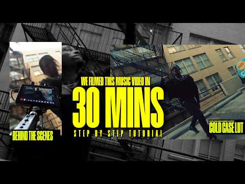 How to Shoot a Music Video In LESS than 30 MINS | Step by Step Tutorial