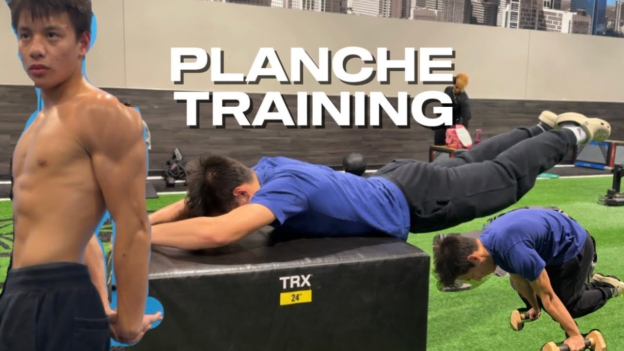 Calisthenics Planche training with weights - YouTube