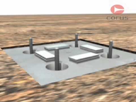 column to foundation - YouTube